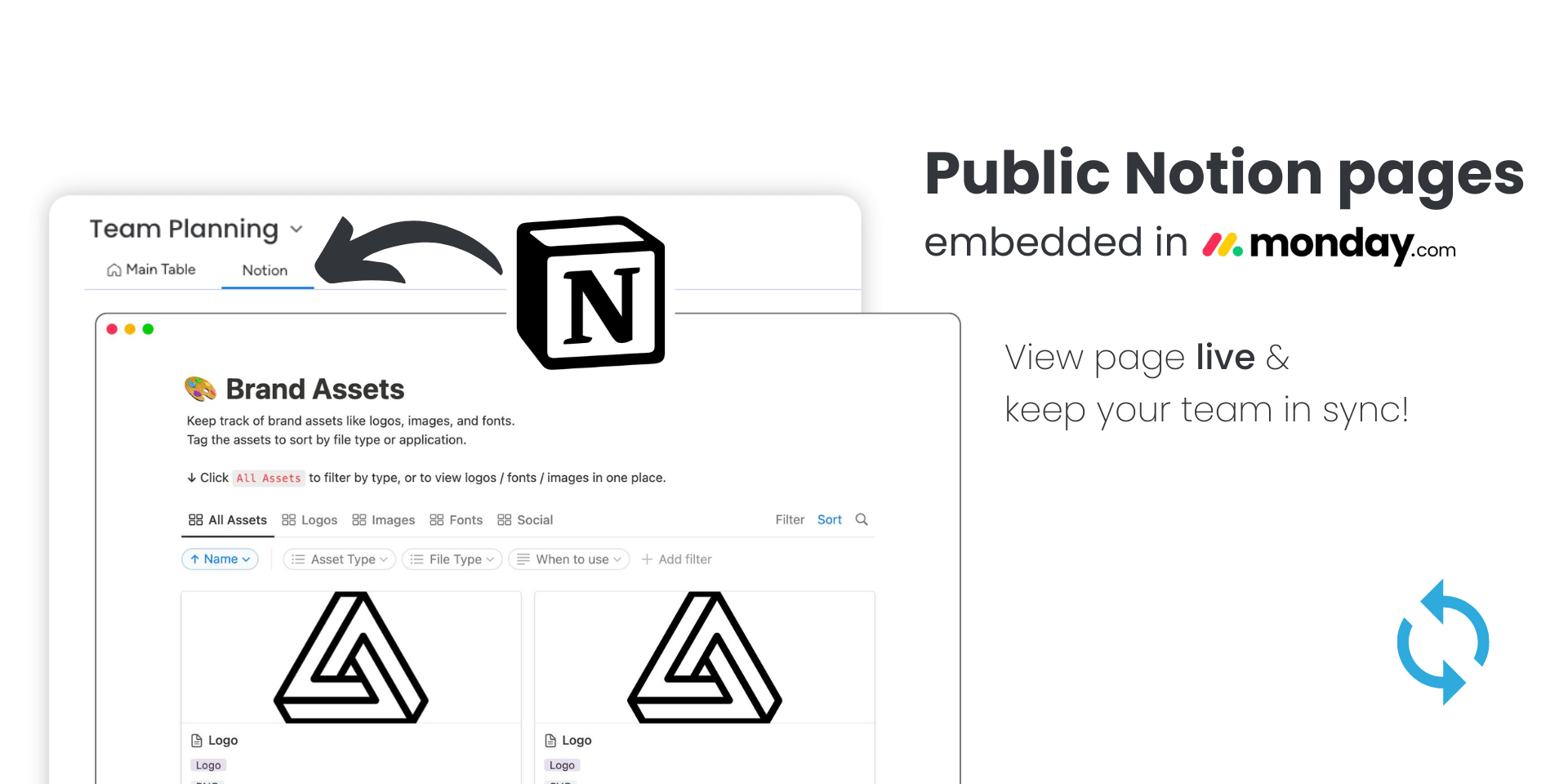 Notion Embedder • apps for monday.com